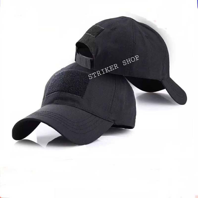 หมวกแก๊ปสีดำ(ร้านไทย) หมวกทหารมีเวลโคร ตีนตุ๊กแก TACTICAL CAP | Shopee Thailand