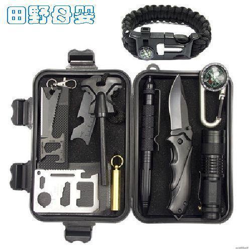 Survival Pack Outdoor Travel Camping Emergency Survival Tool Box ...
