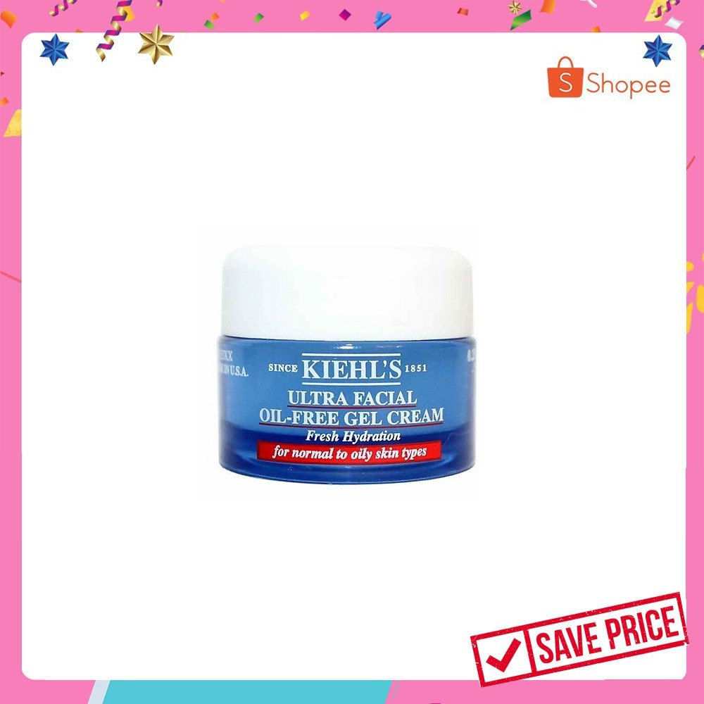 Kiehls Ultra Facial Cream Oil Free Gel Cream ขนาดทดลอง 7ml กระปุกน้ำ