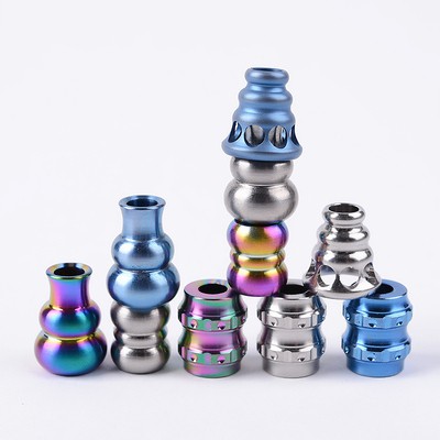 CNEDC Titanium Alloy TC4 Knife Lanyard Paracord Rope Knife Beads Multi ...