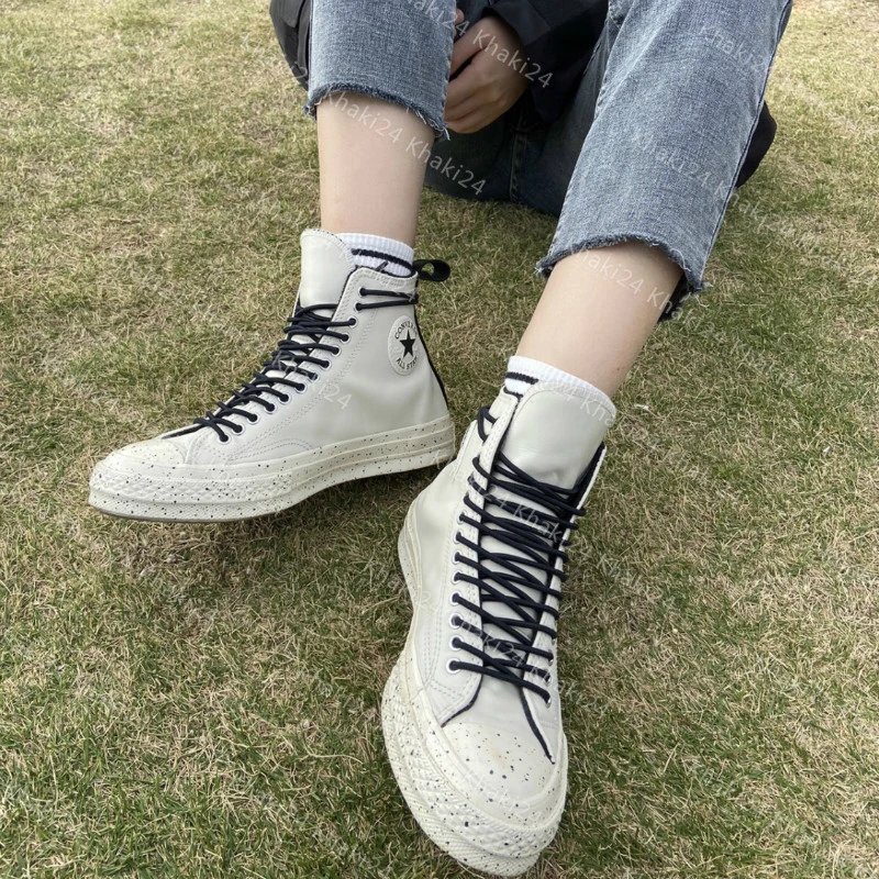 Khaki24 Converse Converse Chuck 1970S Oreo Black and White Splash Ink ...