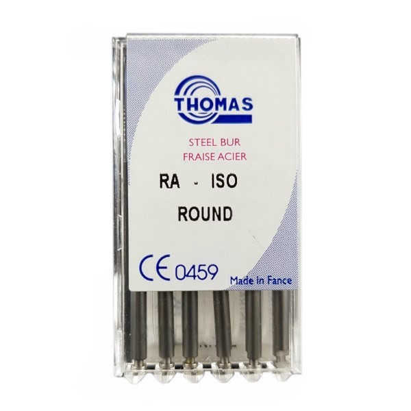 Thomas Steel RA Round Burs (6 pieces/box) - denttrade - ThaiPick