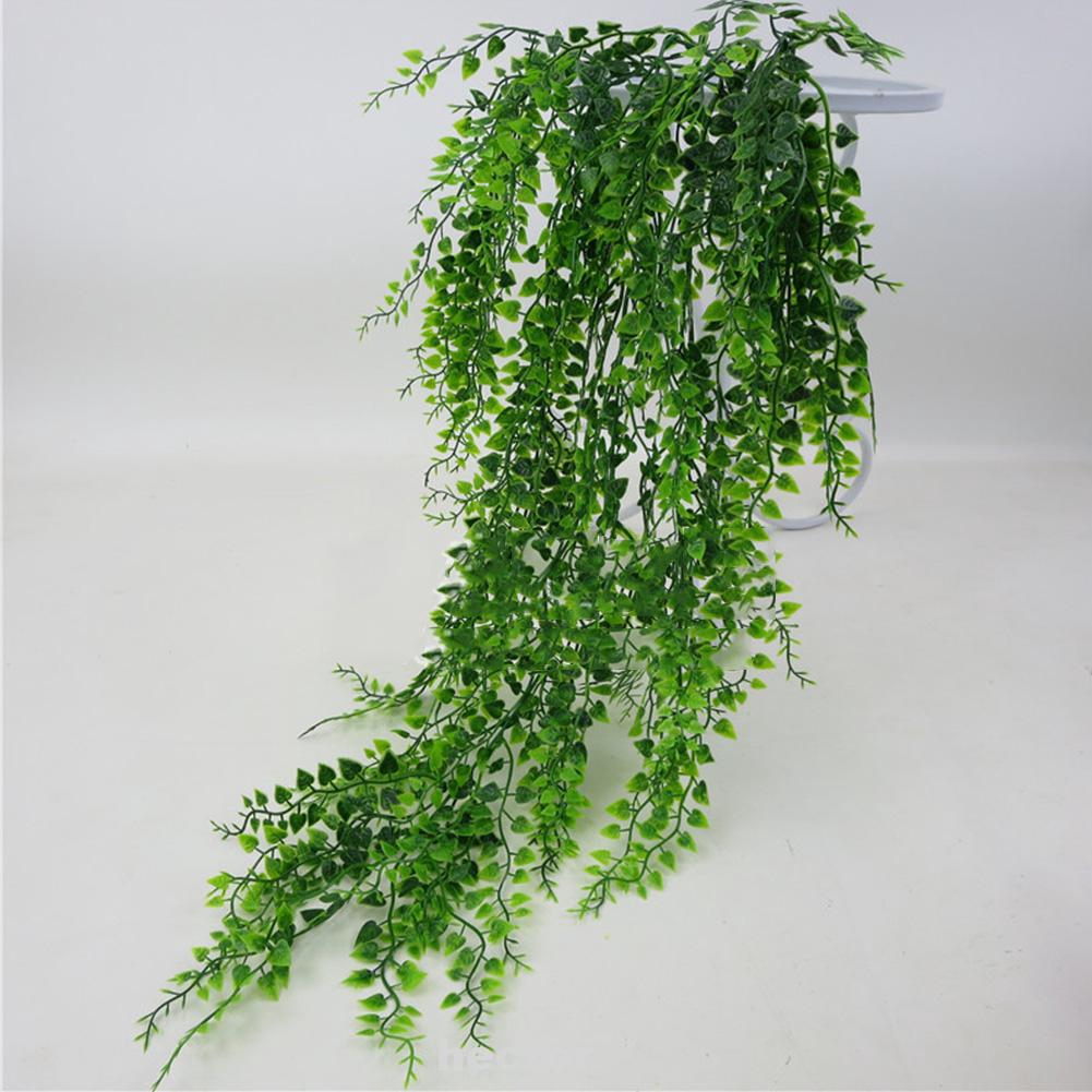 DIY Fake Vine Garden Green Home Decor Office Plastic Wall Hanging ...