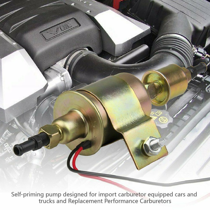 Universal 12V External Electric Fuel Pump Installation Kit 5-9 PSI ...