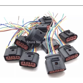 AK81 1J0973775A For VW / AUDI MAF Mass Air Flow Sensor 5 Pin Connector ...