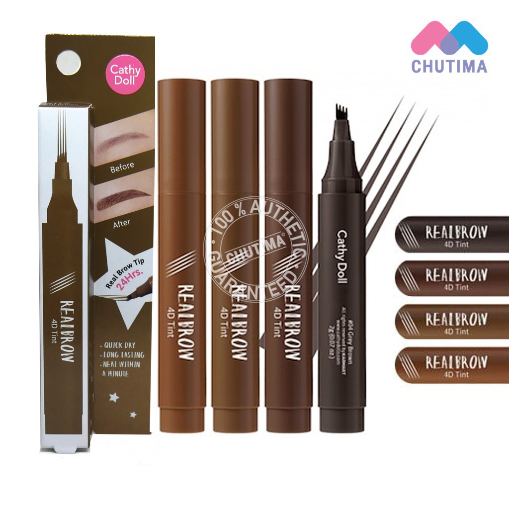 ที่เขียนคิ้ว@ Cathy Doll Real Brow 4D Tattoo Tint 2g เคที่ดอลล์ เรียลโบ ...