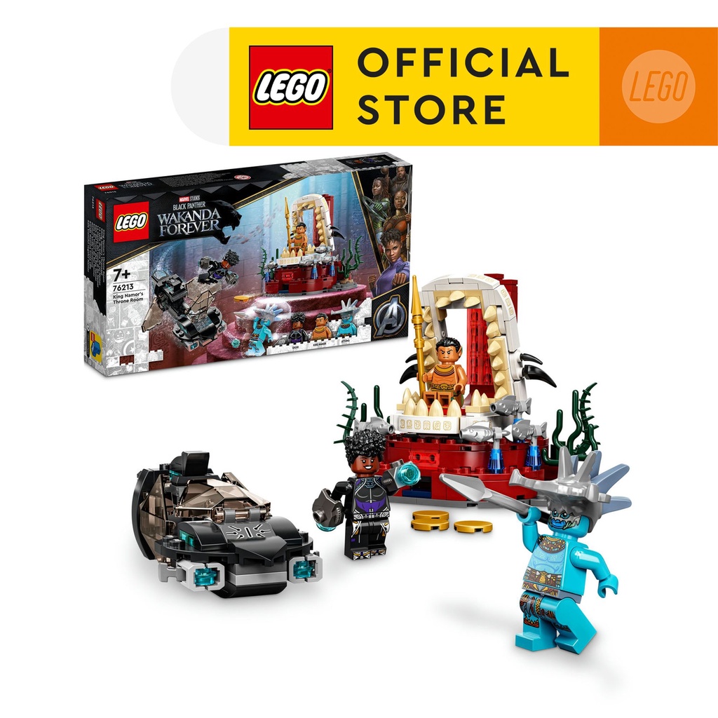 LEGO Marvel 76213 King Namor’s Throne Room Building Kit (355 Pieces ...