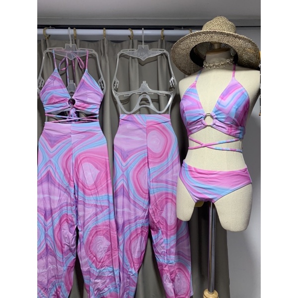 ชุดบิกีนี่ลายแคนดี้ งานเซต 3 ชิ้น - janeny_bikini - ThaiPick