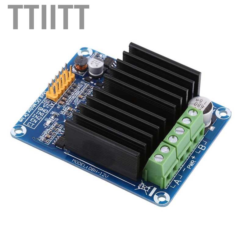 Ttiitt 1pc DC5-12V 0A-30A Dual-channel H Motor Driver Board Module ...