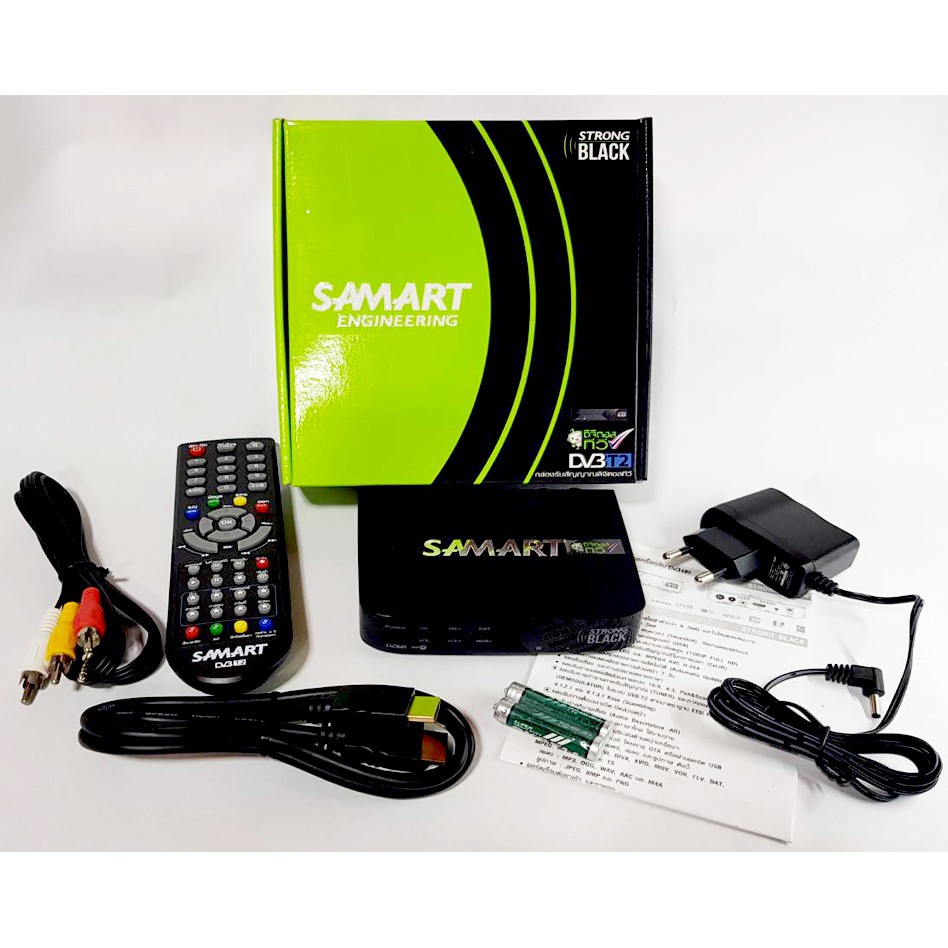 กล่องดิจิตอล SAMART รุ่น STRONG BLACK แผงเสาไทยแซท TD-5E รับประกัน 1 เดือน (สามารถดูช่อง DLTV ...