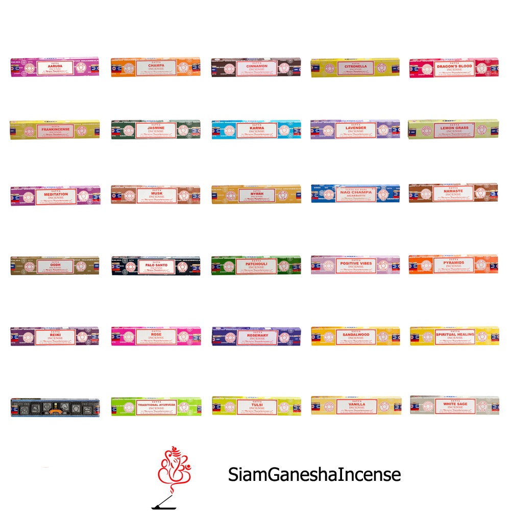 Satya Incense Sticks Nag Champa Super Hit White Sage Palo Santo Sadal ...
