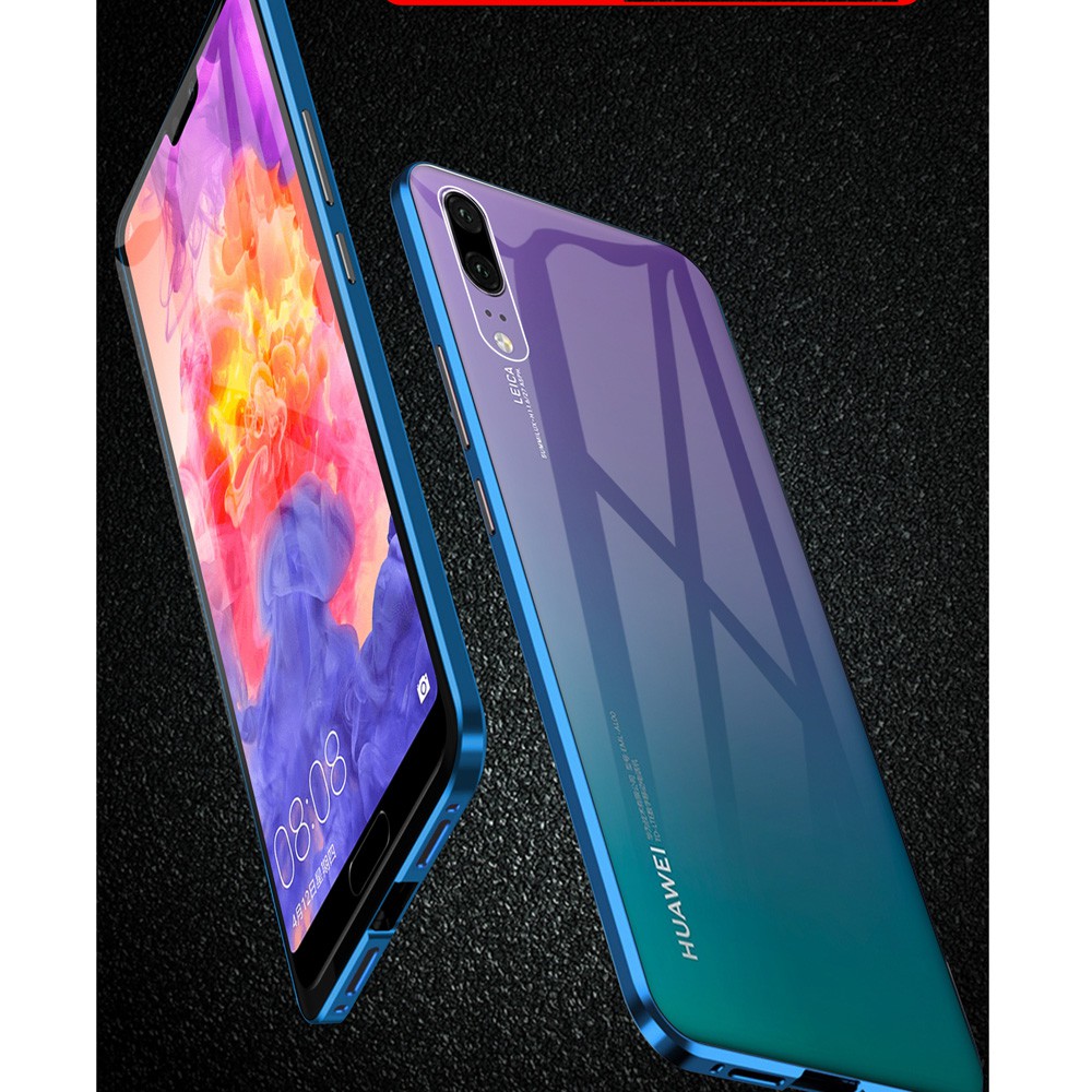 Huawei P40 P30 P20 Pro lite Y9 prime 2019 เคสโทรศัพท์กระจก แบบดูดซับแม่เหล็ก ป้องกัน 360 องศา ...