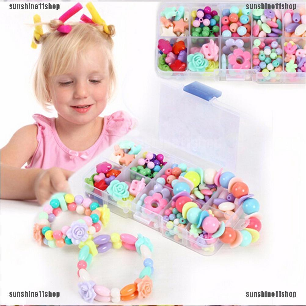 SS450 PiecesSet DIY Colorful Beads Bracelet Kids Personalized Jigsaw ...