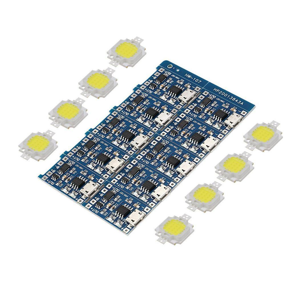 อุปกรณ์เสริม - 30 ชิ้น 10 W Pure White 1100 Lm Led Mini Usb 18650 ...