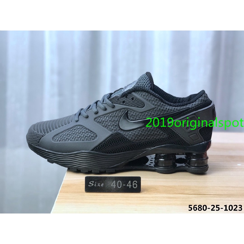 N ike Shox R4 OG Nano Drop Plastic Air Cushion Black Technology Air ...