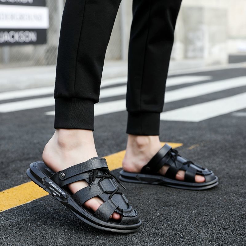 ผู้ชายรองเท้าแตะชายหาดรองเท้าแตะ vans originalFashion เวอร์ชั่นเกาหลี ...