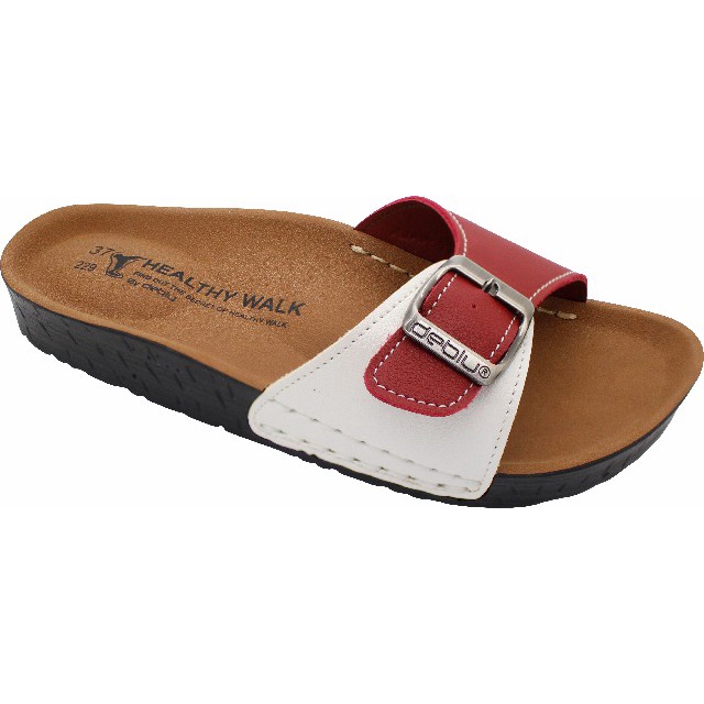 พร้อมส่ง???? รองเท้าแตะสไตล์วินเทจ แฟชั่น รองเท้าแตะไบเก้น รองเท้าแตะเพื่อสุขภาพ DEBLU L4607 ...