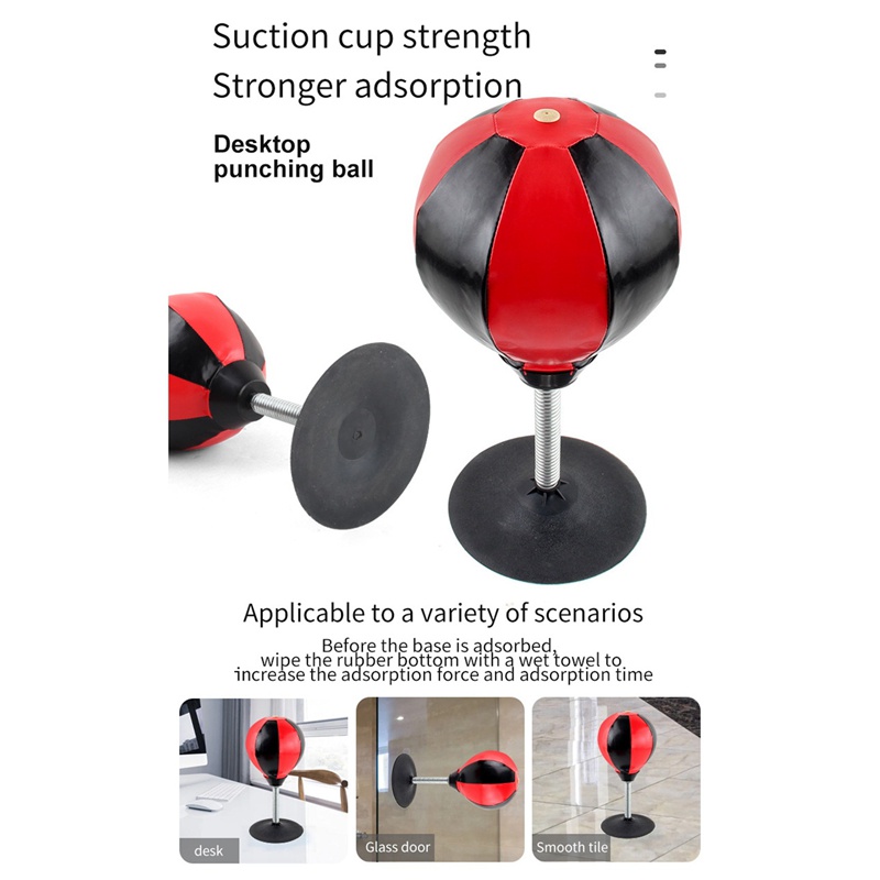 Desktop Suction Punching Bag Inflatable Desktop Boxing Bag With Gloves ...