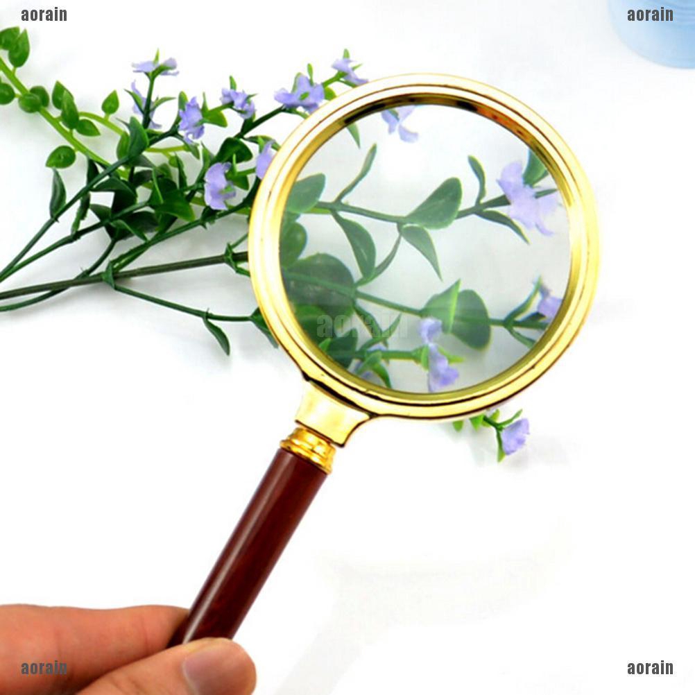 AG New 80mm Handheld 10X Magnifier Magnifying Glass Loupe Reading ...