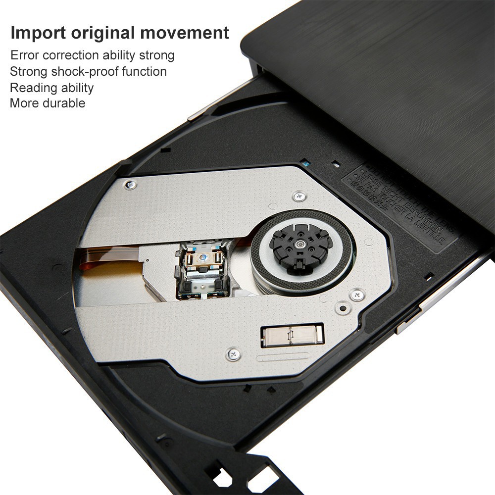 New External USB3.0 DVD-R 8X DVD-RW 4X CD-R 24X DVD8X DVD-R Burner read ...
