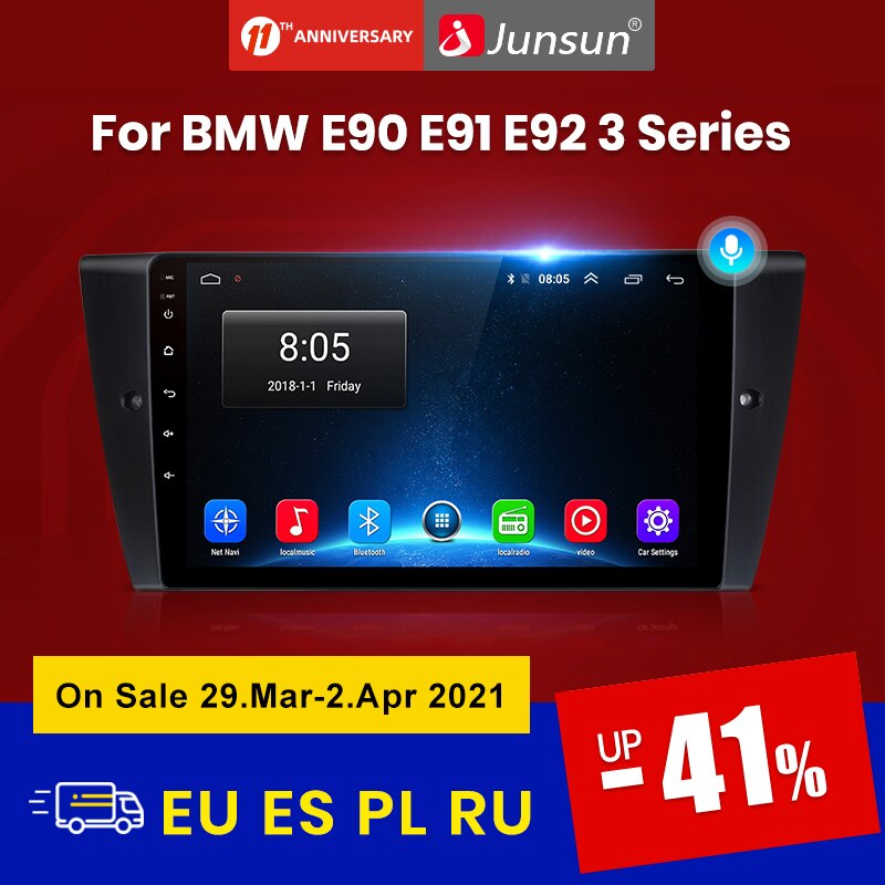 Junsun V1 Pro 2G 32G สำหรับ BMW E90 Android 10 E91 E92 E93 3 Series รถ ...