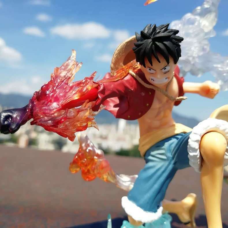 【พิเศษ】One Piece อะนิเมะรูป Luffy Sauron รุ่น Fire Fist Luffy ตุ๊กตาตก ...
