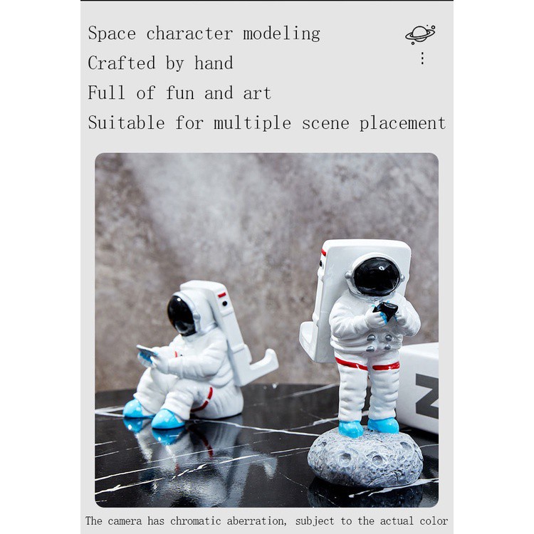 Spaceman Mobile Phone Holder Birthday Gift Resin Crafts Creative Gifts ...