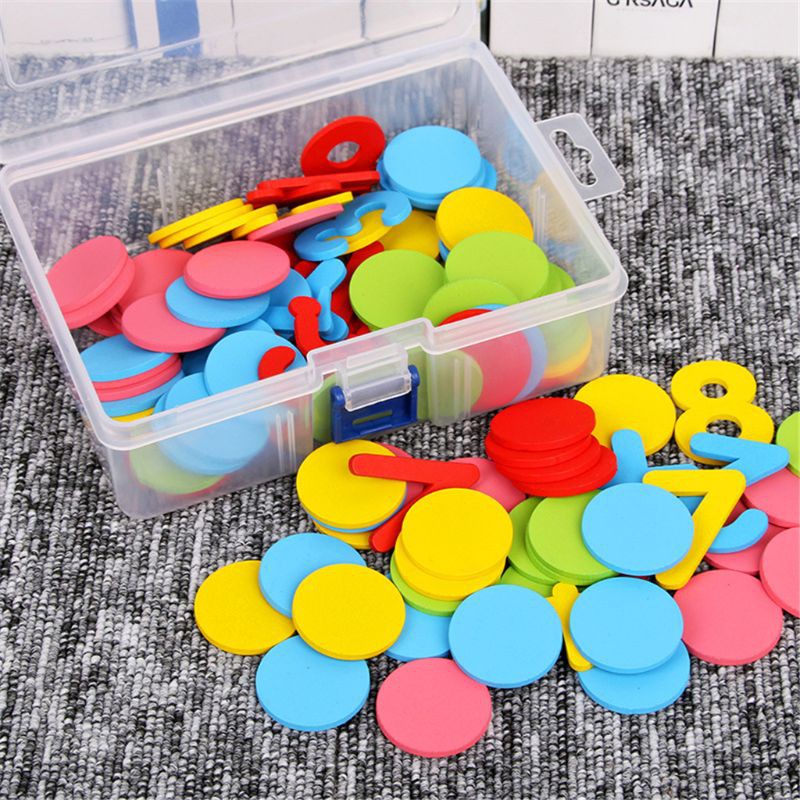 ★TOY♣ 117Pcs Counters Counting Chips 30mm Mixed Math Toy For Bingo ...