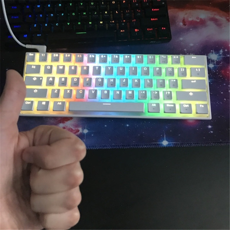 แป้นพิมพ์：MK61 61 Keys BT Keyca Mechanical Gaming Keyboard RGB ...