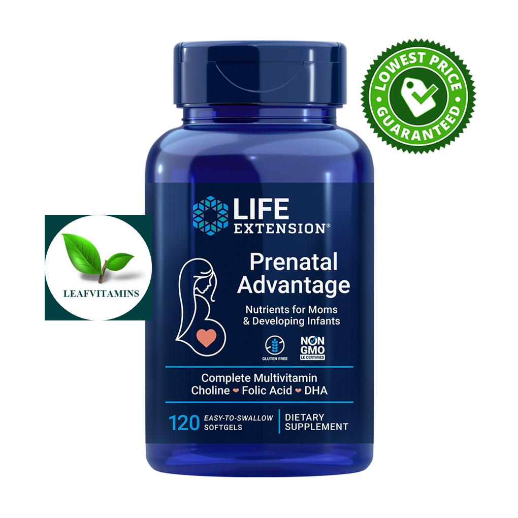 Life Extension Prenatal Advantage 120 Easy-to-swallow Softgels ...
