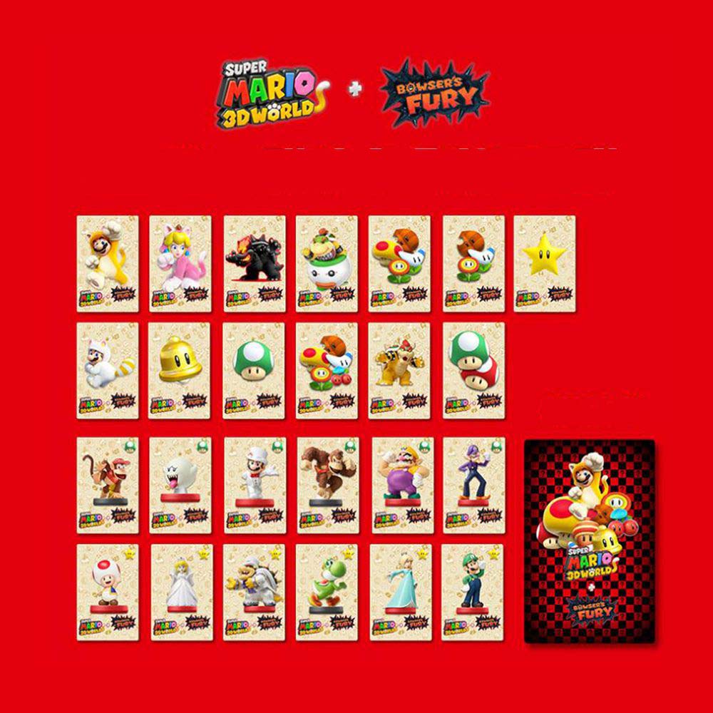 Switch Mario 3D World Kuba Fury Props Card Mario Amiibo Mini Card oWov ...
