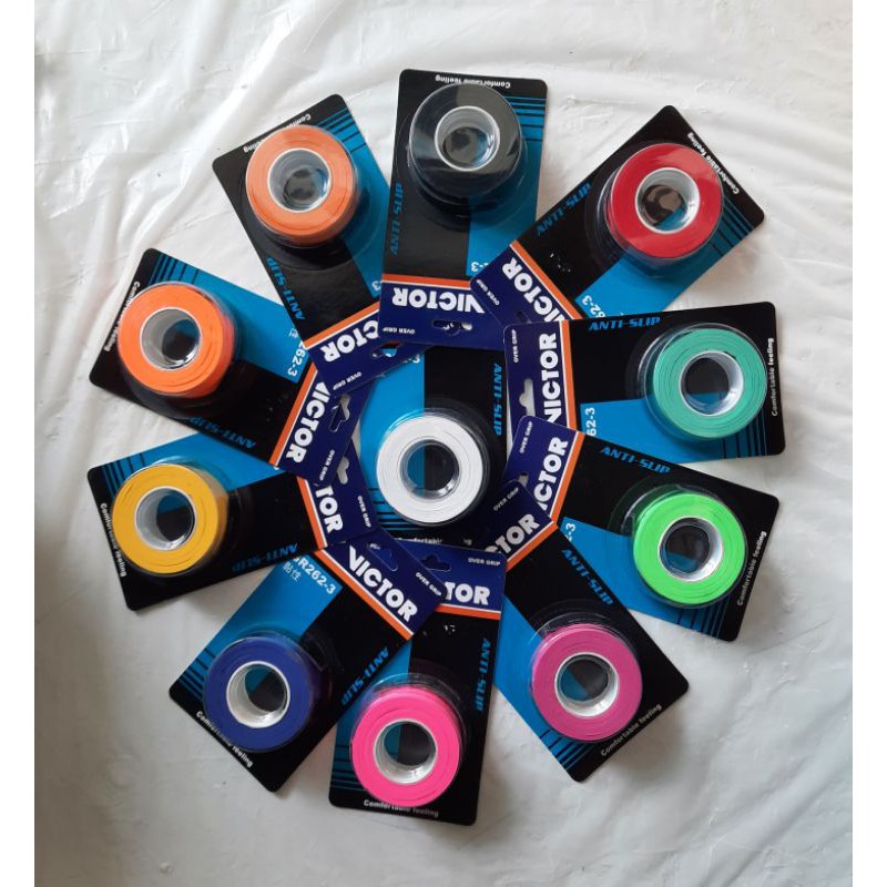 Grip Victor กริปไม้แบดมินตัน กริปคุณภาพดี นุ่มมือ หนึบ GR262-3 | Shopee ...