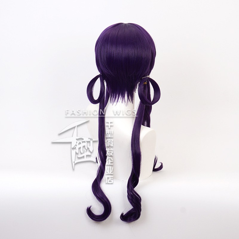 Anime Kwai Akane Aoi Purple Long Wig Cosplay Costume Jibaku Shounen ...