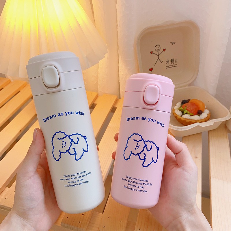 Ins ขวดน้ําเก็บรักษาความจุขนาดใหญ่ วัสดุสแตนเลส 304 กระติกน้ำ กระบอกน้ำ กระติกน้ำร้อน-เย็น ...