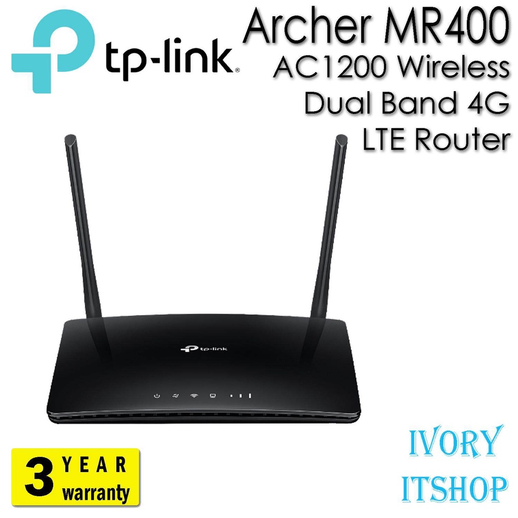 Tp Link Ac1200 Wireless Dual Band 4g Lte Router Archer Mr400ivoryitshop
