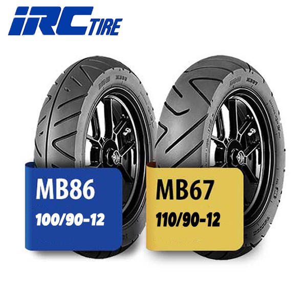 IRC MB86-67 ยางนอกมอเตอร์ไซค์ขอบ12 100/90-12, 110/90-12 (ZOOMER-X,Scoopy I S12,Moove,KSR ...