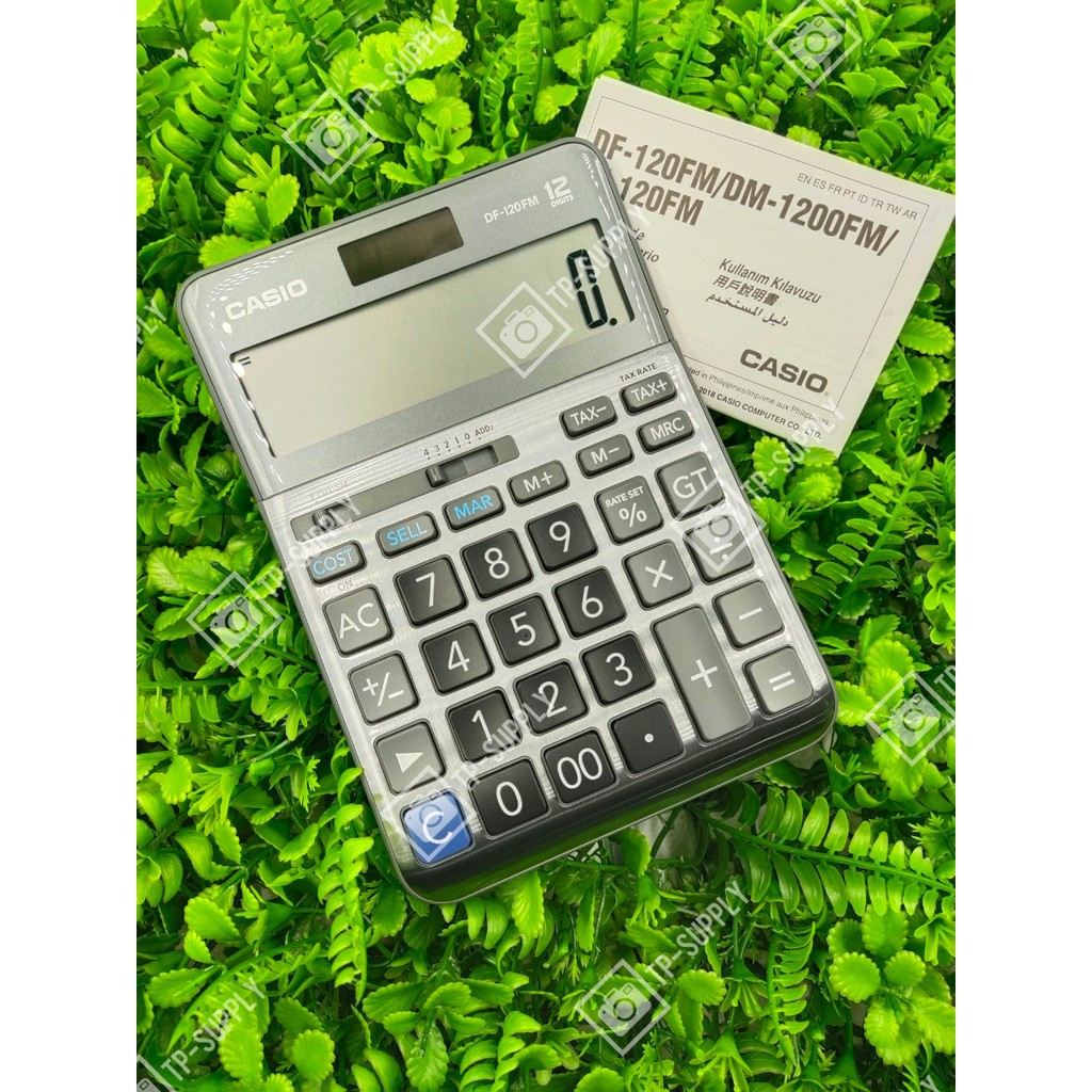 เครื่องคิดเลขCASIO รุ่น DF-120FM จำนวน 12หลัก | Shopee Thailand