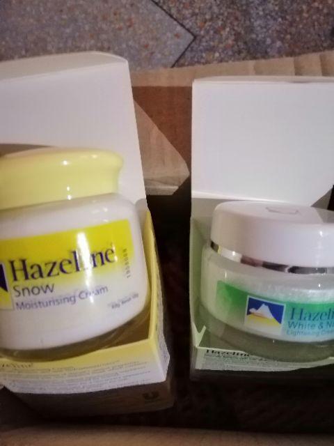 Hazeline Snow White & Natural Lightening Cream 50g. ครีมเฮสลีนสโนว์สี ...