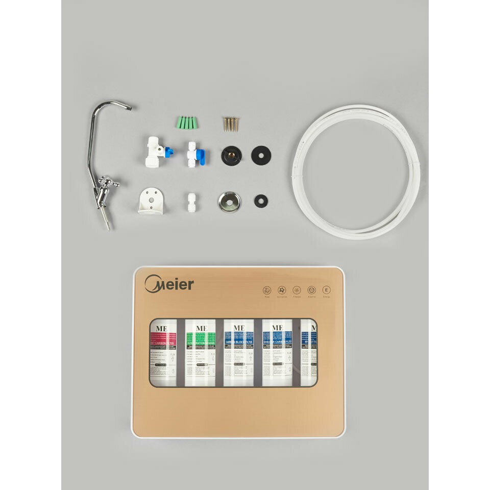 ไส้กรองน้ำ 5 ขั้นตอน MEIER รุ่น ME-W002 ติดตั้งง่าย MEIER 5-Stage Water ...