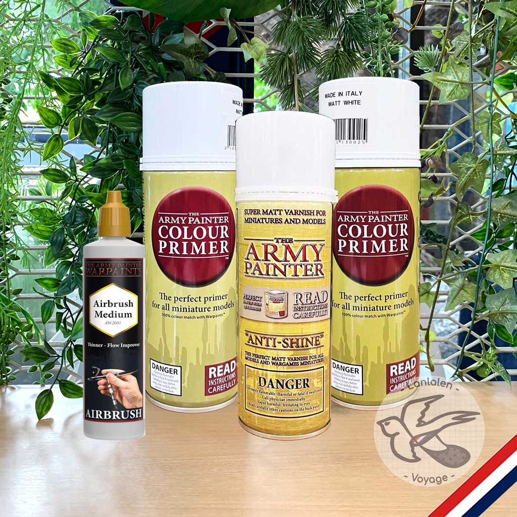 The Army Painter Base Colour Primer Spray / Airbrush Medium for ...