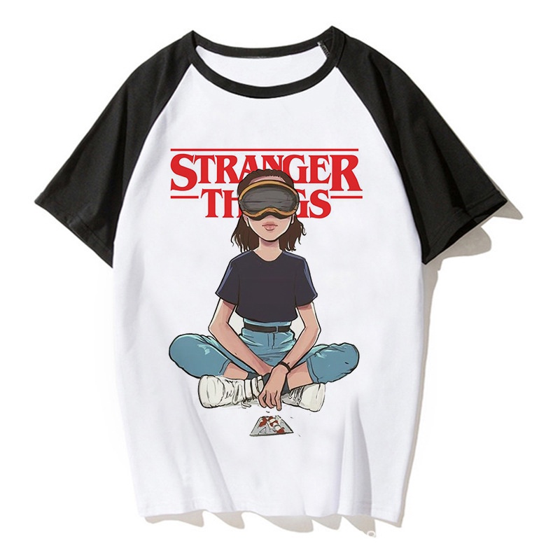 ROUND คอลูกเรือเสื้อแขนสั้น คอสเพลย์ พิมพ์ลายแอนิเมชั่น Stranger Things ...