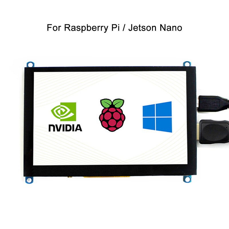 ☍5 Inch 800*480 LCD HDMI Touch Screen Display for Raspberry Pi4B/3B ...
