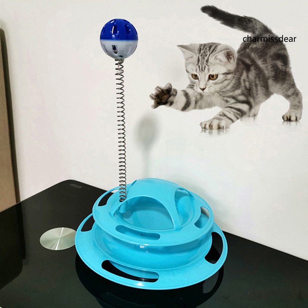 ☼cmi Funny Pet Cat Spring Bell Ball Interactive Toy Replacement ...