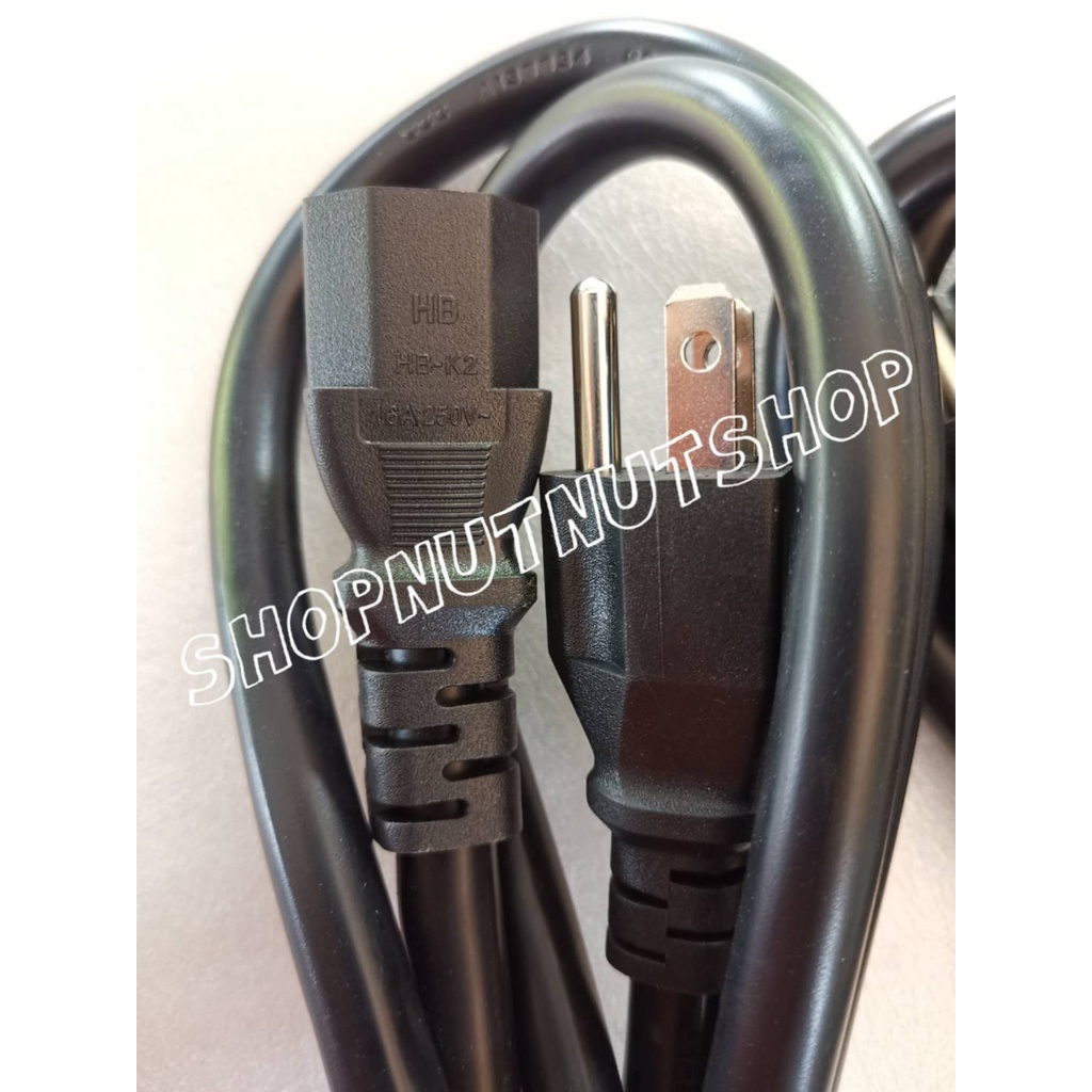 สายไฟC13 AC Power ขนาด 3x2.5 sqmm 16 A (3520W) สามารถใช้กับเครื่องขุดBitcoinหรือRig GPUได้หลาย ...