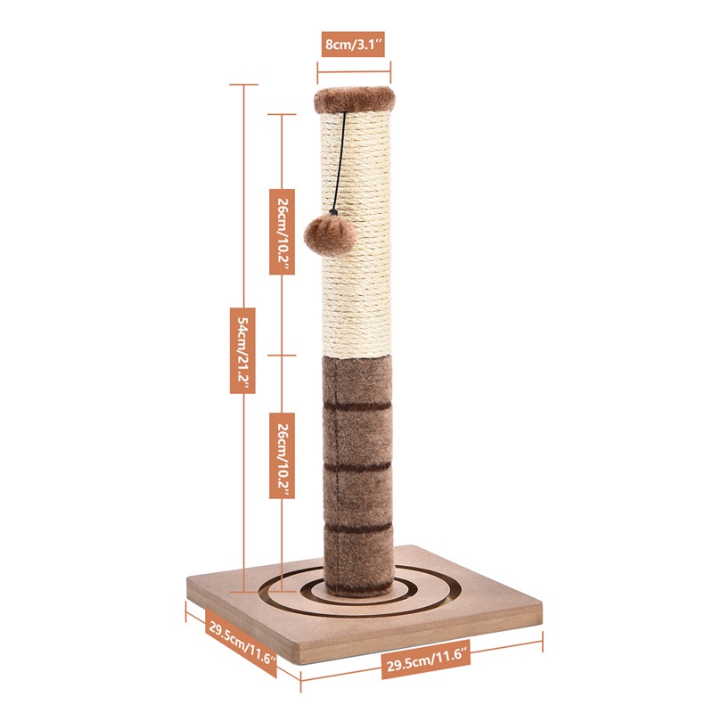 80CM High quality Tall Cat Scratching Post Cat Interactive Toys Cat ...