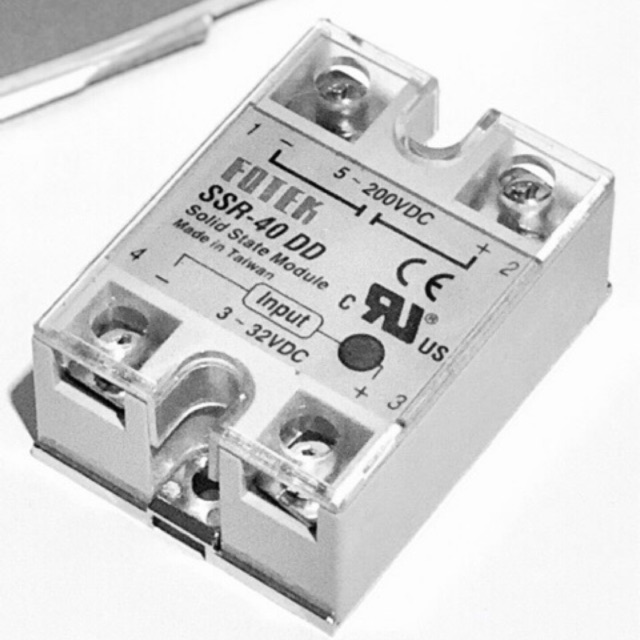 Solid State Relay รีเลย์ SSR-40DD 40A DC to DC Single Phase Direct Current Fotek 200VDC | Shopee ...