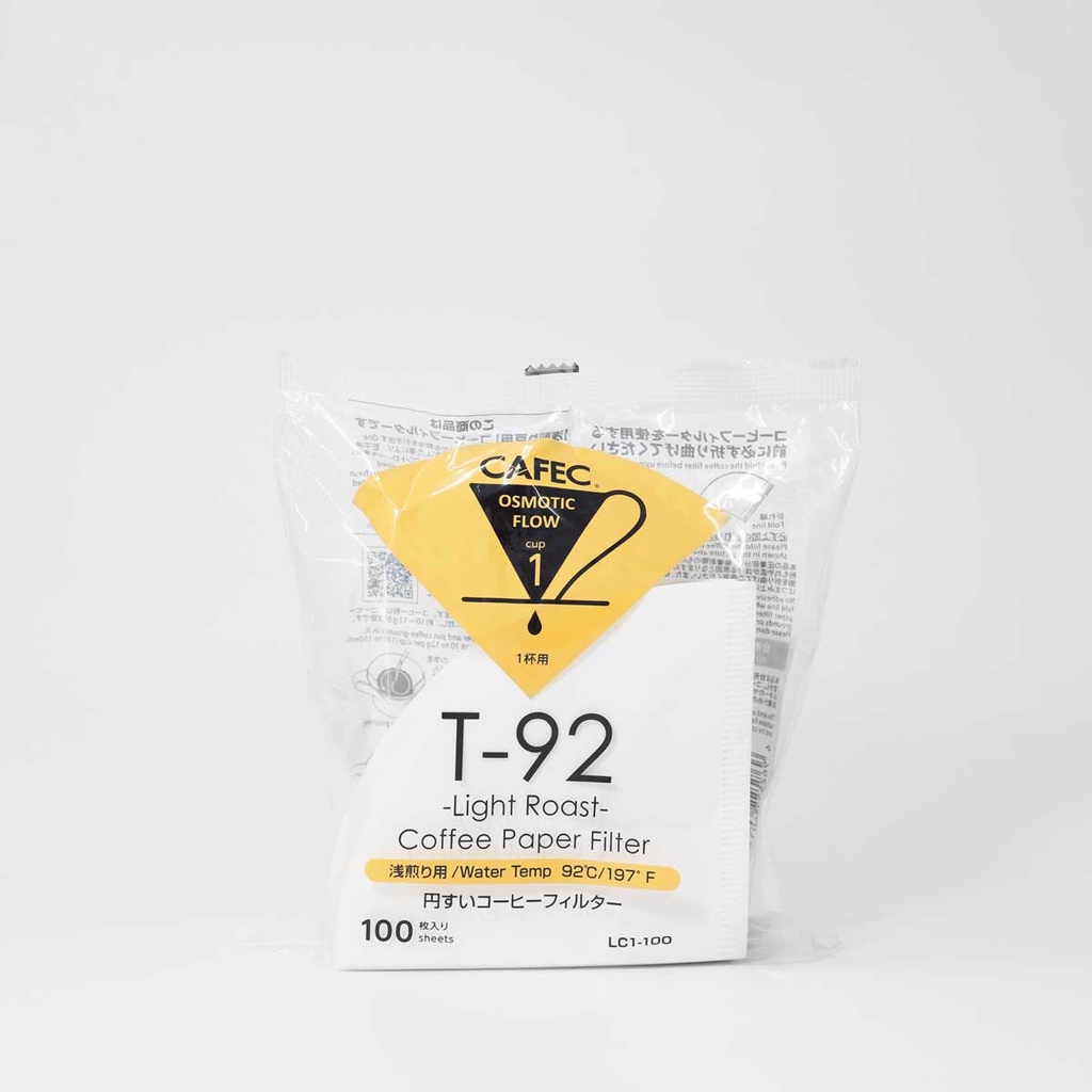 CAFEC Light Roast Paper Filter T-92 [Cone Shape] | Shopee Thailand