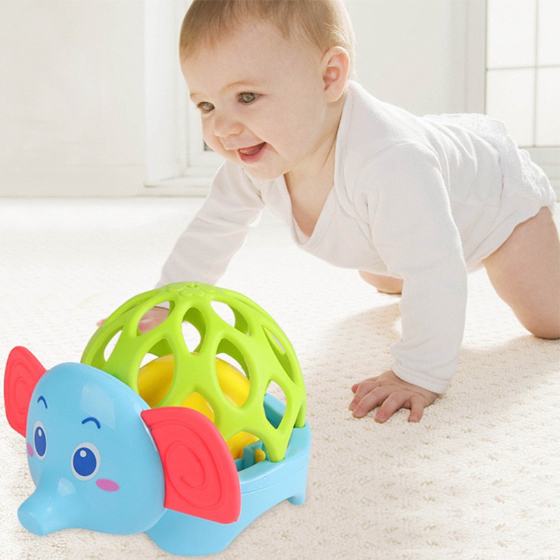 ღღPuzzle Newborn Baby rattle elephant Bell Toy jTWz | Shopee Thailand