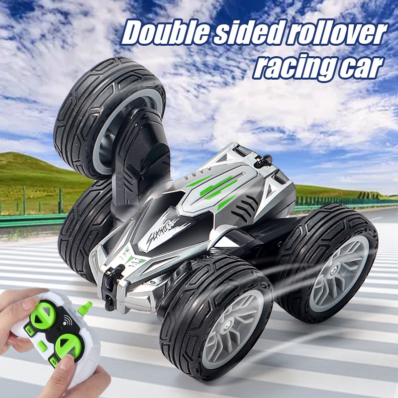 4wd Rc Car 360 Degree Rotating Flip 2.4g Radio Remote Control Reversal 116 Double Side Stunt ...