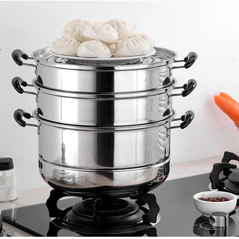 Steamer Steamer Stainless Steel Steamer 34cm Two Layers Three Layers ...